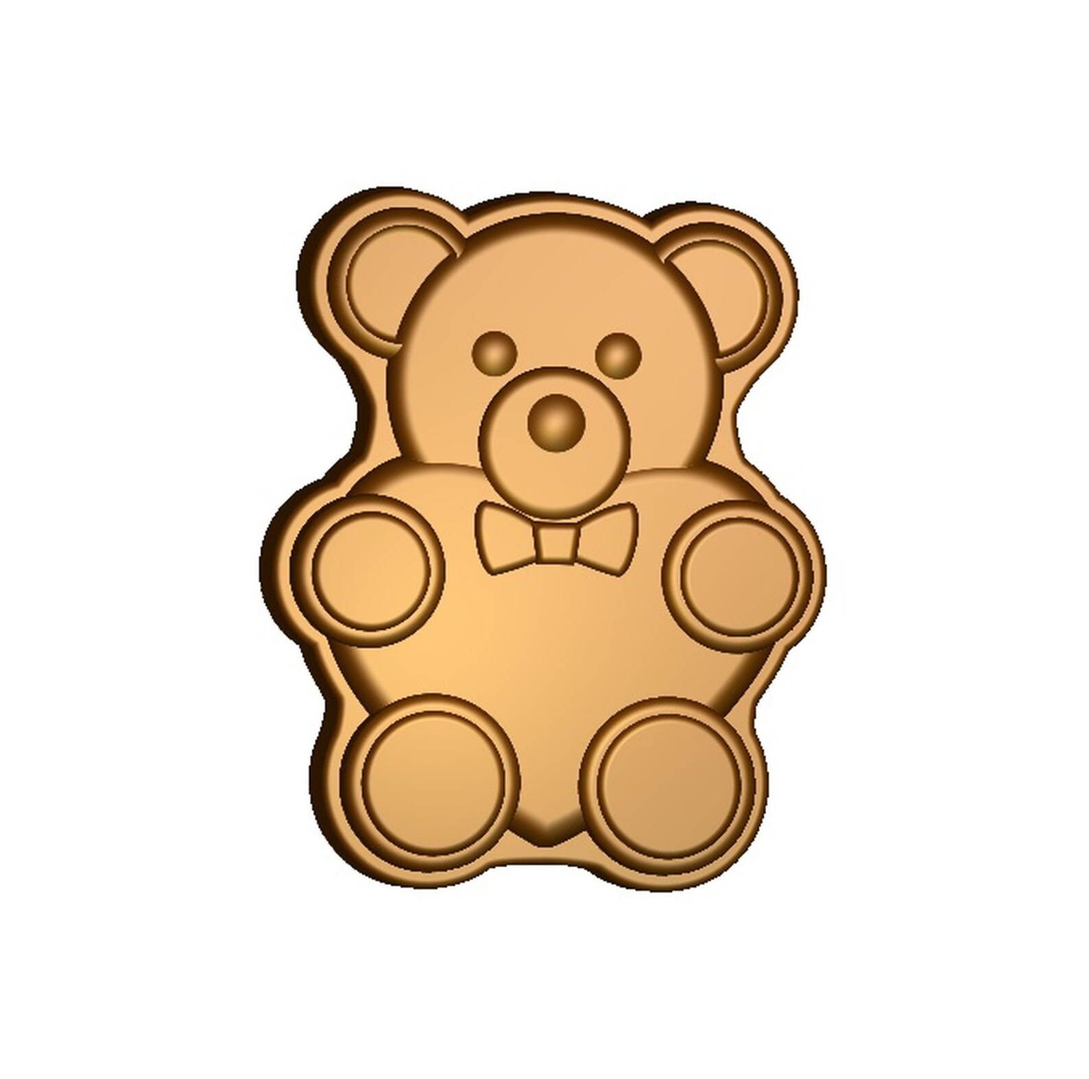 Teddy Bear STL File for 3D Printers and CNC Router Cute Bear | Etsy