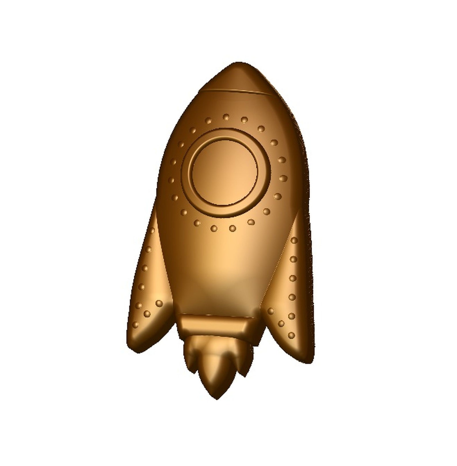 Rocket Stl Model For Cnc Routers And 3d Printers Kawaii Stl Etsy