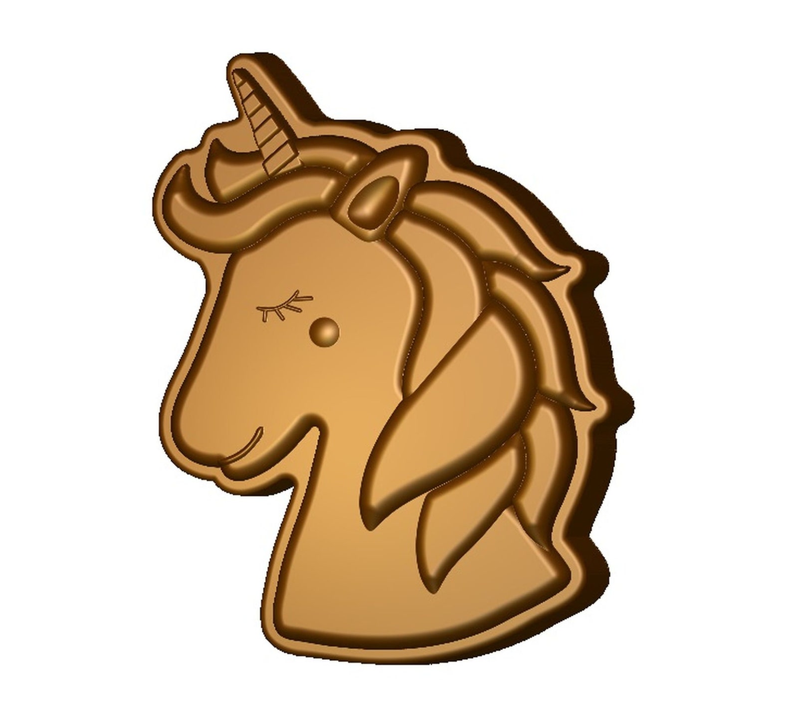 Unicorn Stl File For 3d Printers And Cnc Router Cute Unicorn Etsy