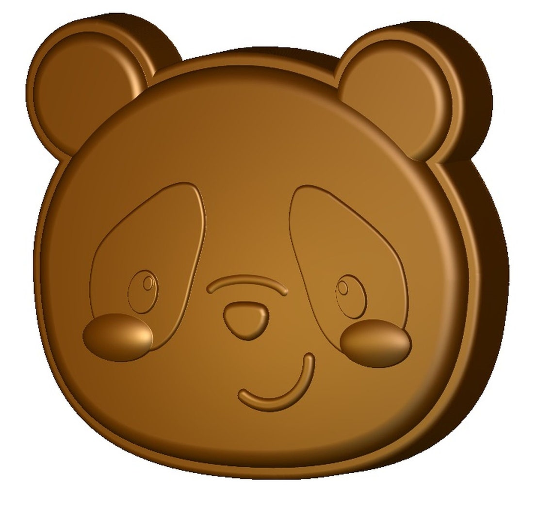 Panda STL model for 3D printers and cnc routers Kawaii STL | Etsy