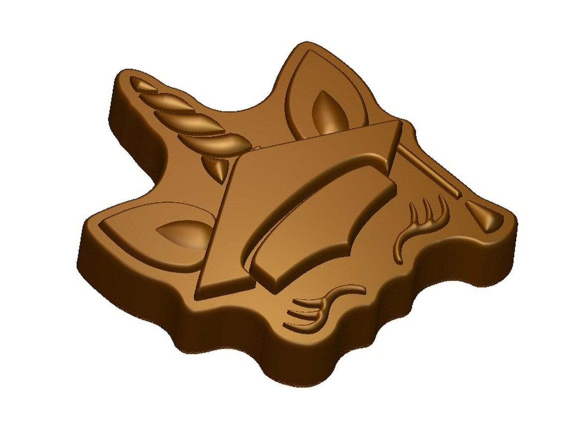 Graduation Unicorn Stl File For 3d Printers And Cnc Router Etsy