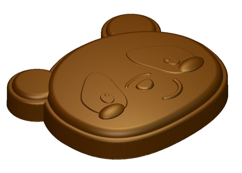 Panda STL model for 3D printers and cnc routers Kawaii STL | Etsy