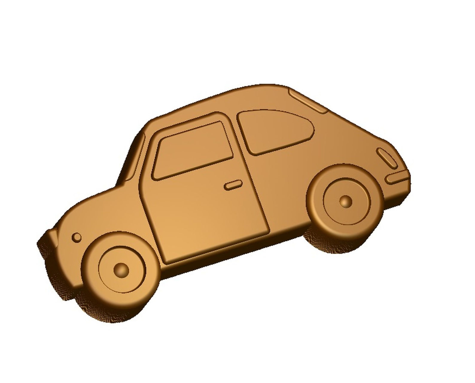 Retro car STL model for cnc routers and 3D printers Kawaii STL | Etsy