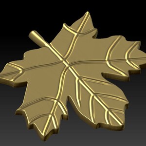 Maple leaf STL model for cnc routers and 3D printers | Etsy
