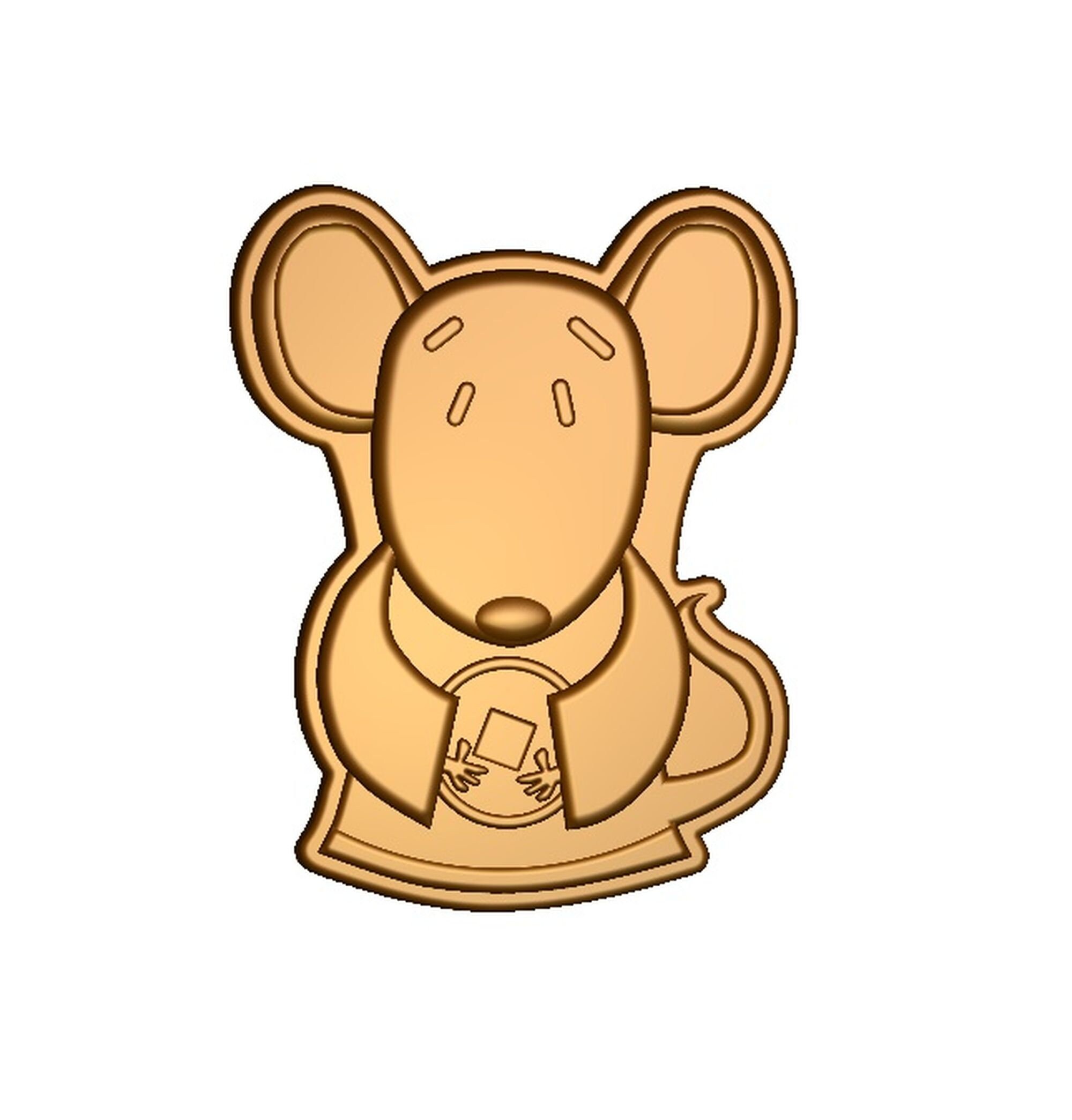 Rat STL File for 3D printers and CNC router Cute Rat STL model | Etsy