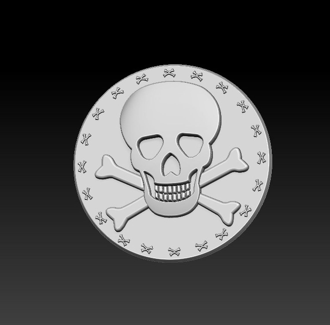 Skull And Bones Stl File Format File For Cnc Router And 3d Etsy