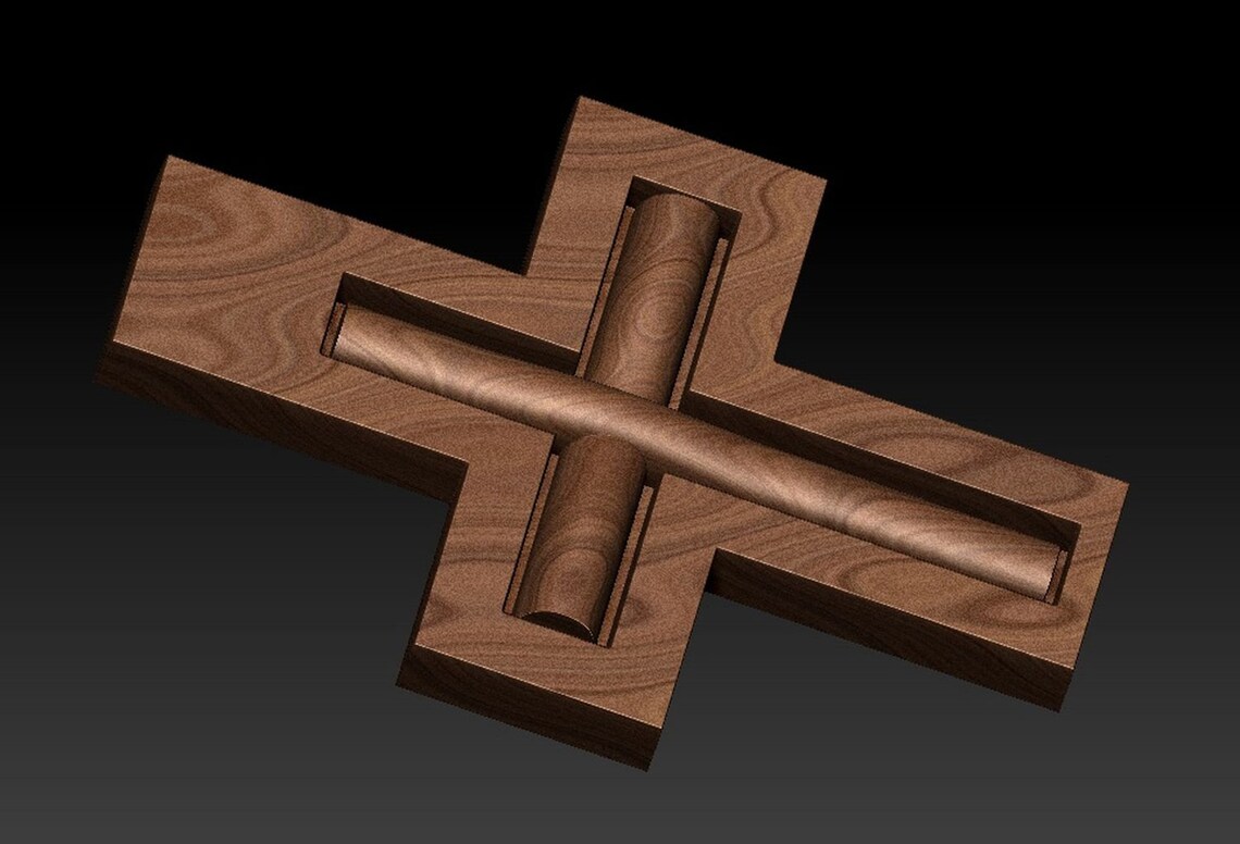 Cross STL model for cnc routers and 3D printers Cross STL file | Etsy
