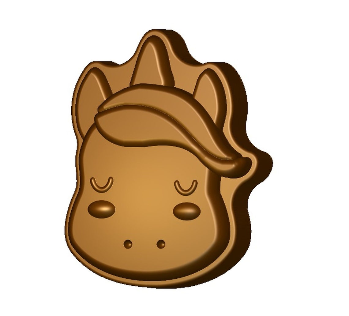 Unicorn Stl File For 3d Printers And Cnc Router Cute Unicorn Etsy Uk