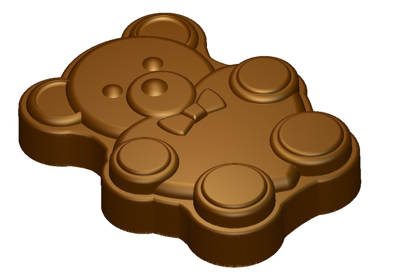 Teddy Bear STL File for 3D Printers and CNC Router Cute Bear | Etsy