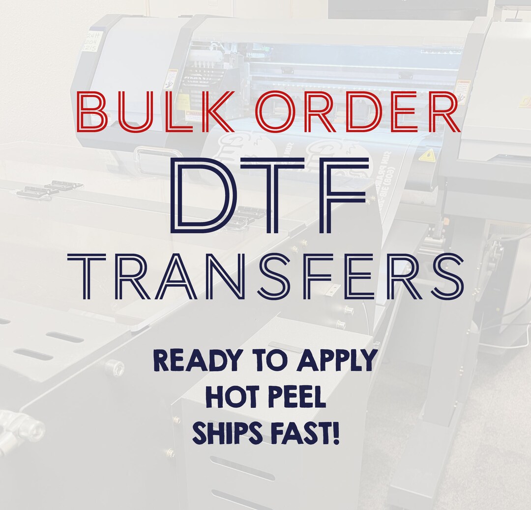 Bulk Order Full Color DTF Transfers, Any Size, Heat Transfer, Ready to ...