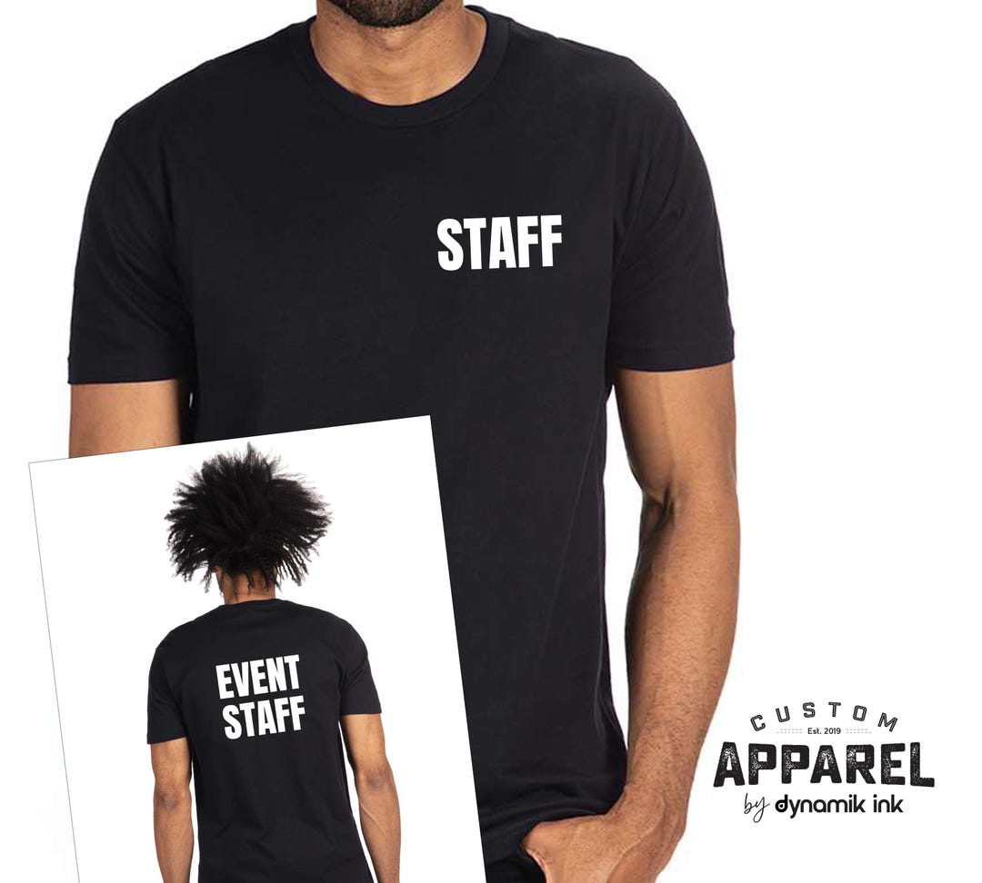 Event Staff Shirt, Custom Color Staff Cotton Shirt, Custom Apparel ...