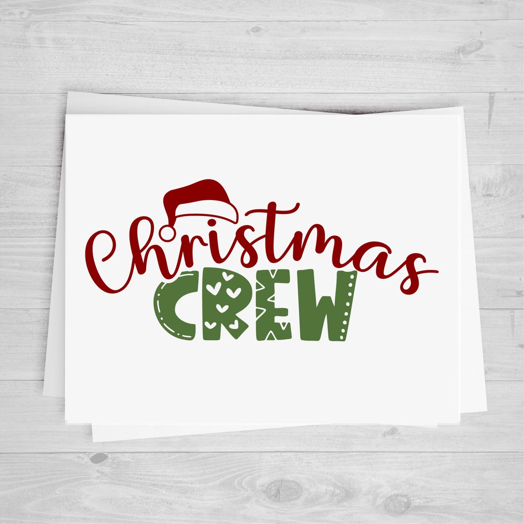 Christmas Crew, DTF Transfer, Christmas Heat Transfer, Family Christmas ...