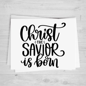 Christ the Savior is Born, DTF Transfer, Religious, Christmas Heat ...