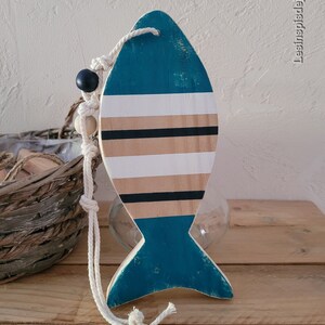 Hanging Wood Fish. Beach, Seaside Decor. Eco-friendly Artisanal ...