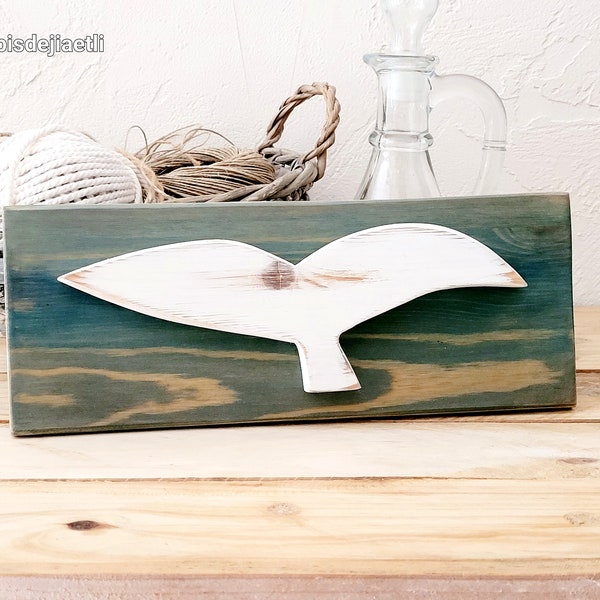Wooden Whale Tail Decor - Etsy