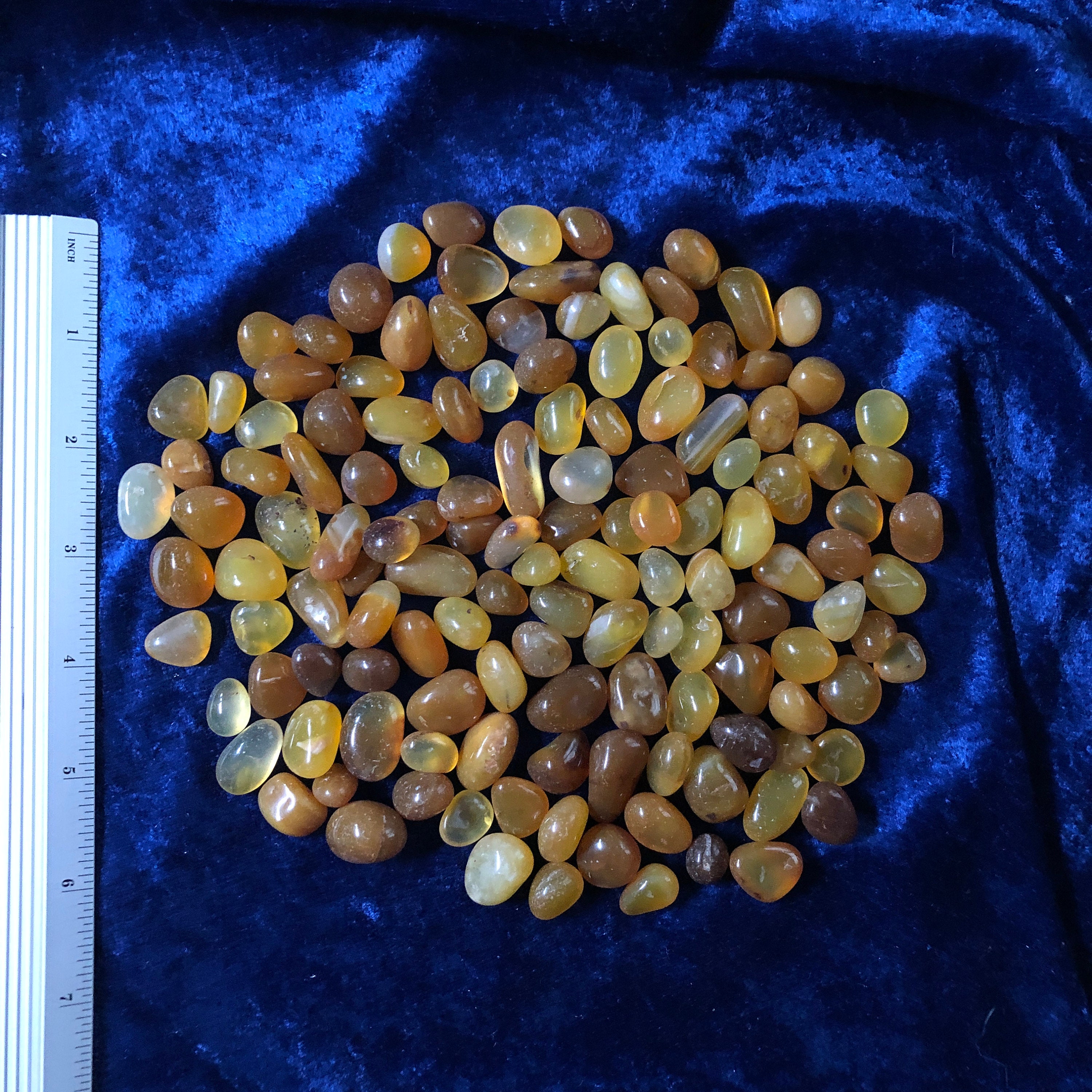 20 Yellow Carnelian Tumbled Stones Wholesale LOT, Sacral Chakra ...