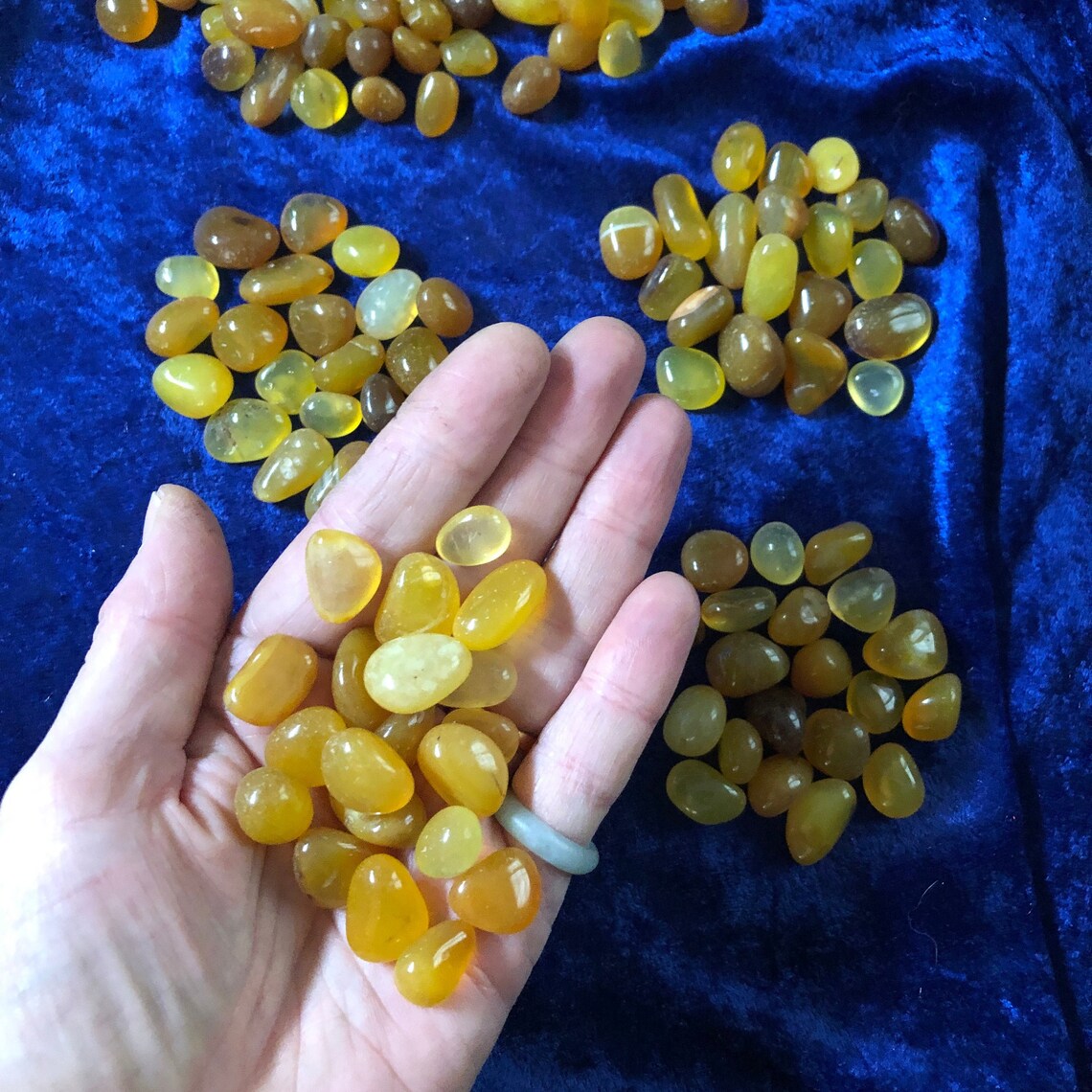 20 Yellow Carnelian Tumbled Stones Wholesale LOT, Sacral Chakra ...