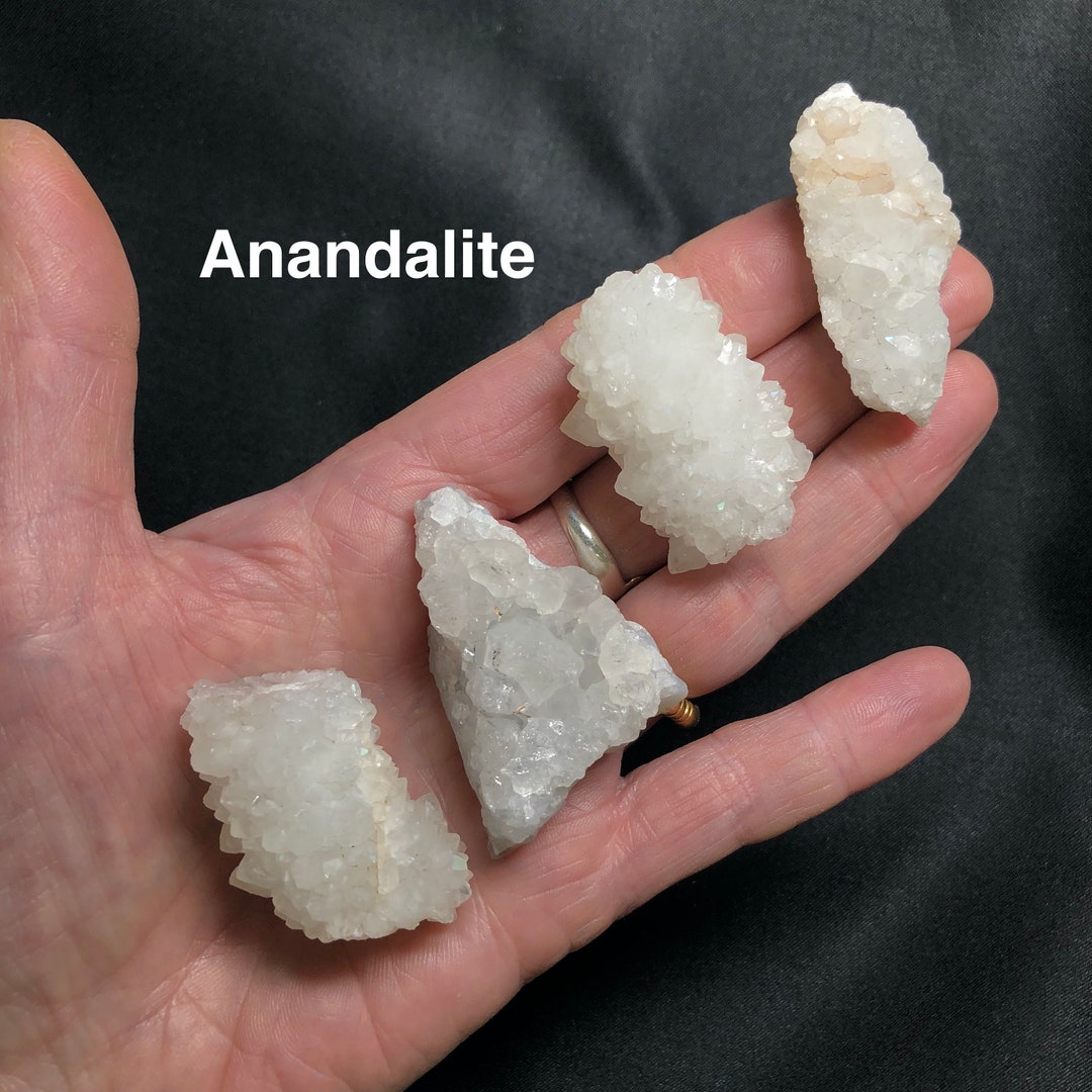 1 Small Raw Anandalite Quartz Crystal. Kundalini Awakening Bliss Stone ...