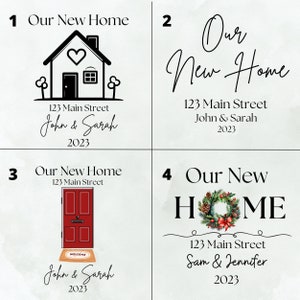Custom New Home Ornament, Personalized Address New Home Ornament ...