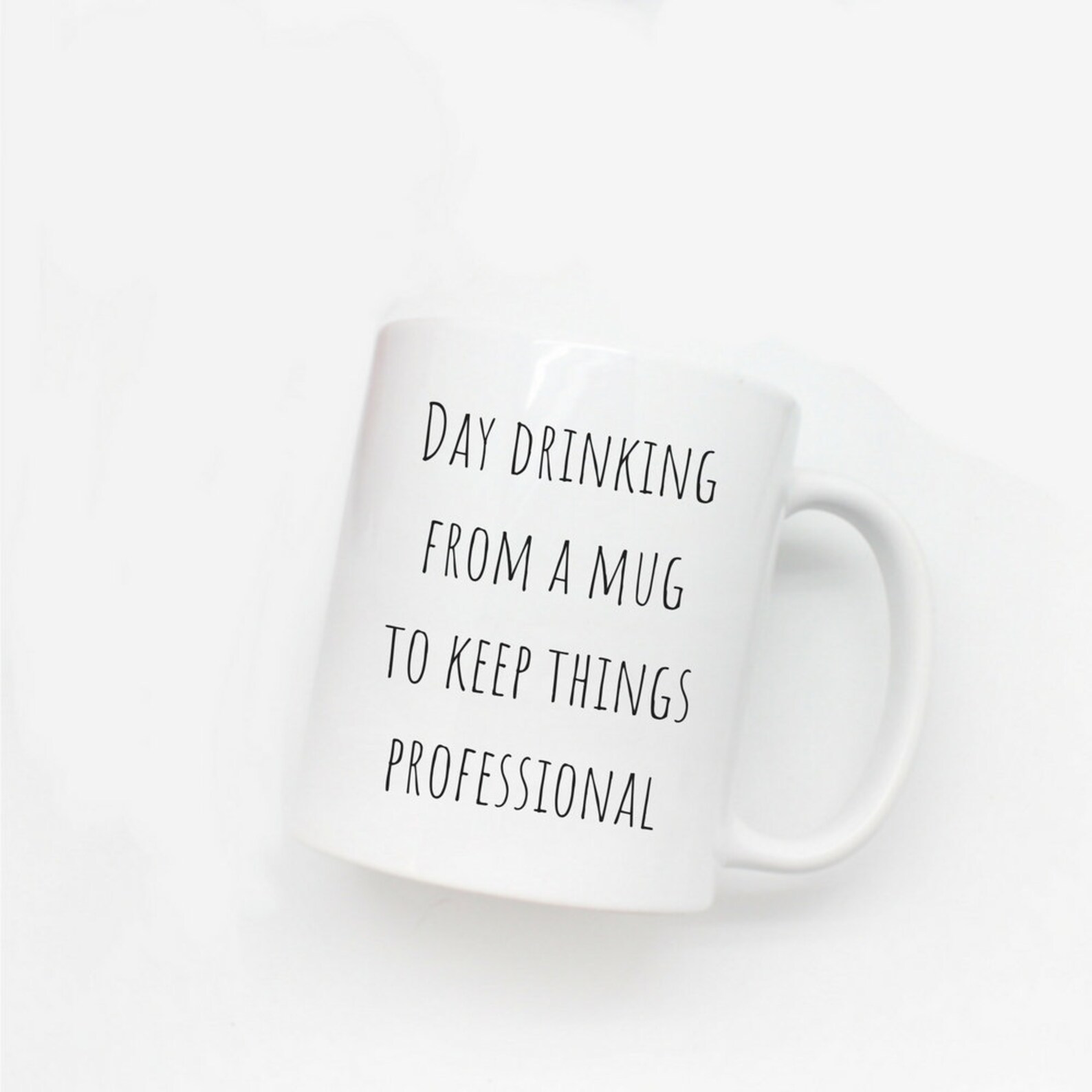 Day Drinking From A Mug To Keep Things Professional Funny | Etsy