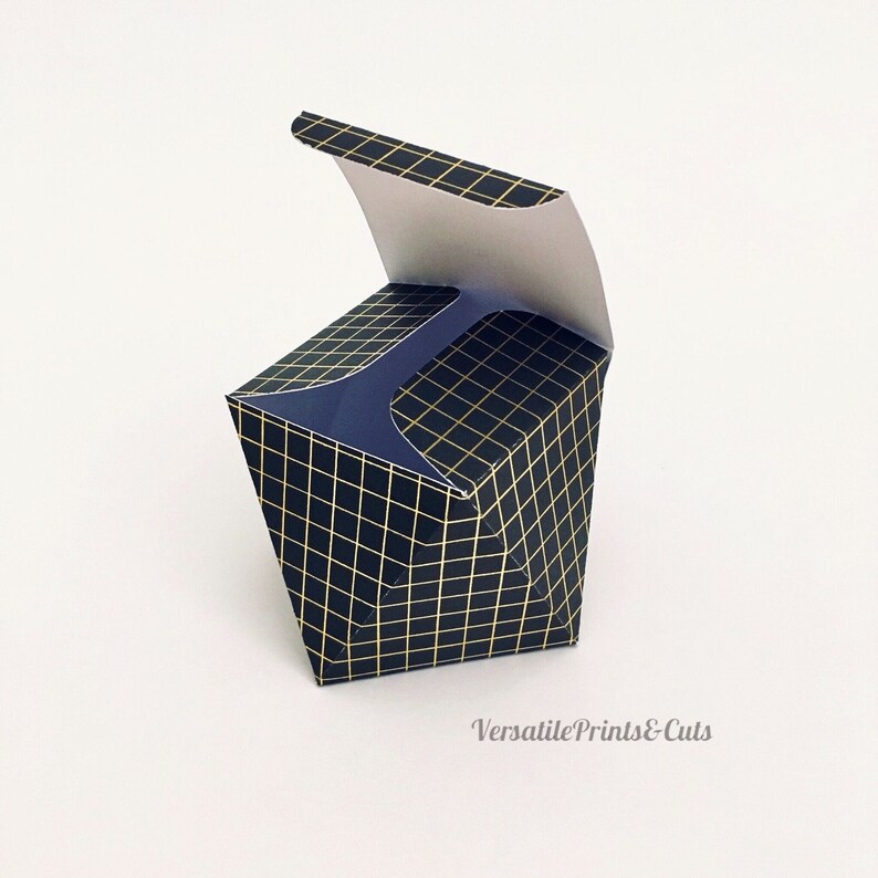 Geometric box template 10 sided box unique shape box gift | Etsy