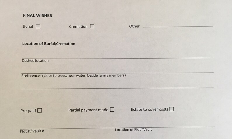 My Drop Dead File (workbook, Preparing Final Wishes so Survivors Don't ...