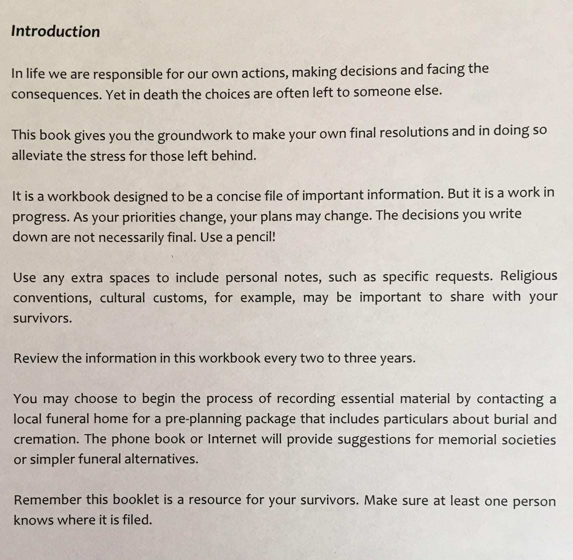 My Drop Dead File (workbook, Preparing Final Wishes so Survivors Don't ...