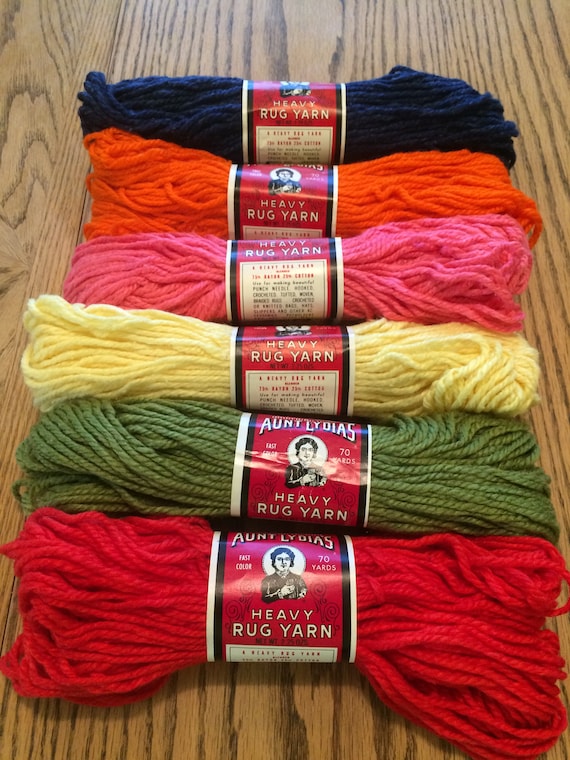 Aunt Lydia's Heavy Rug Yarn | Etsy