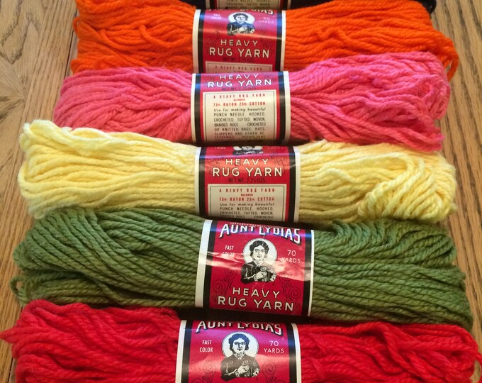 Aunt Lydia's Heavy Rug Yarn - Etsy