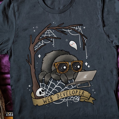 Web Developer Shirt Jumping Spider Shirt Cute Goth Clothing - Etsy