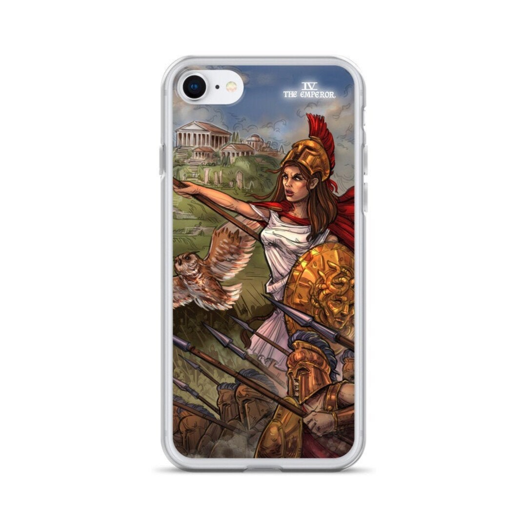 The Goddess Athena the Emperor Tarot Card iPhone 15 Pro Max Plus 14 13 ...
