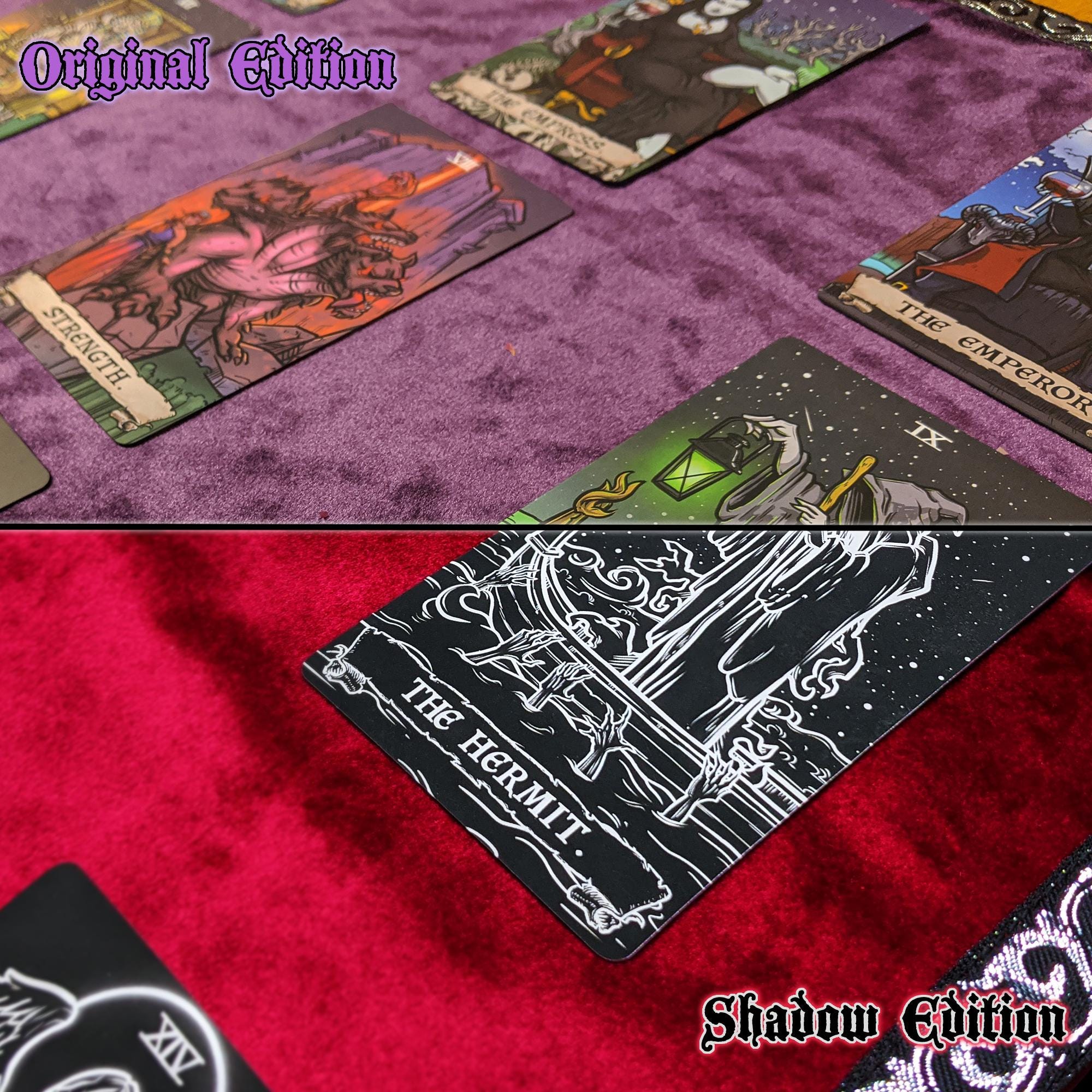Terror Tarot Card Deck Original & Shadow Edition Major Arcana Tarot ...