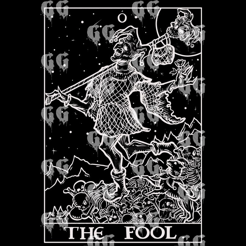 The Fool Tarot Card Shirt Court Jester Halloween Shirt Men - Etsy
