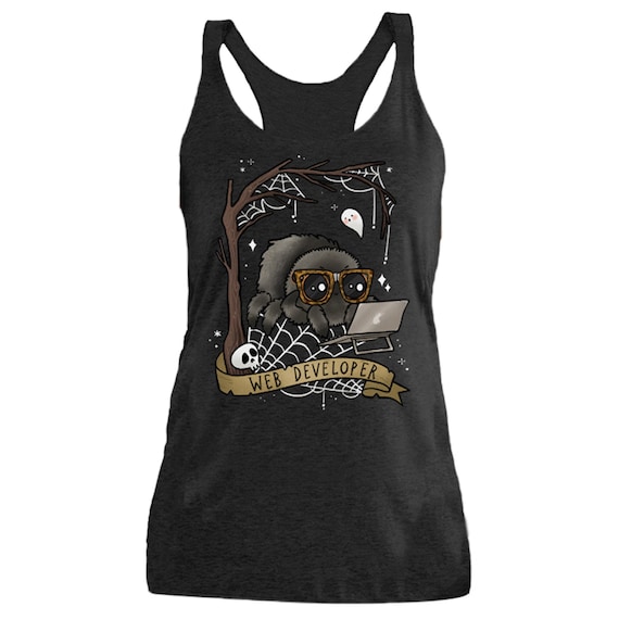 Web Developer Tank Top Jumping Spider Tank Halloween Tank Top | Etsy