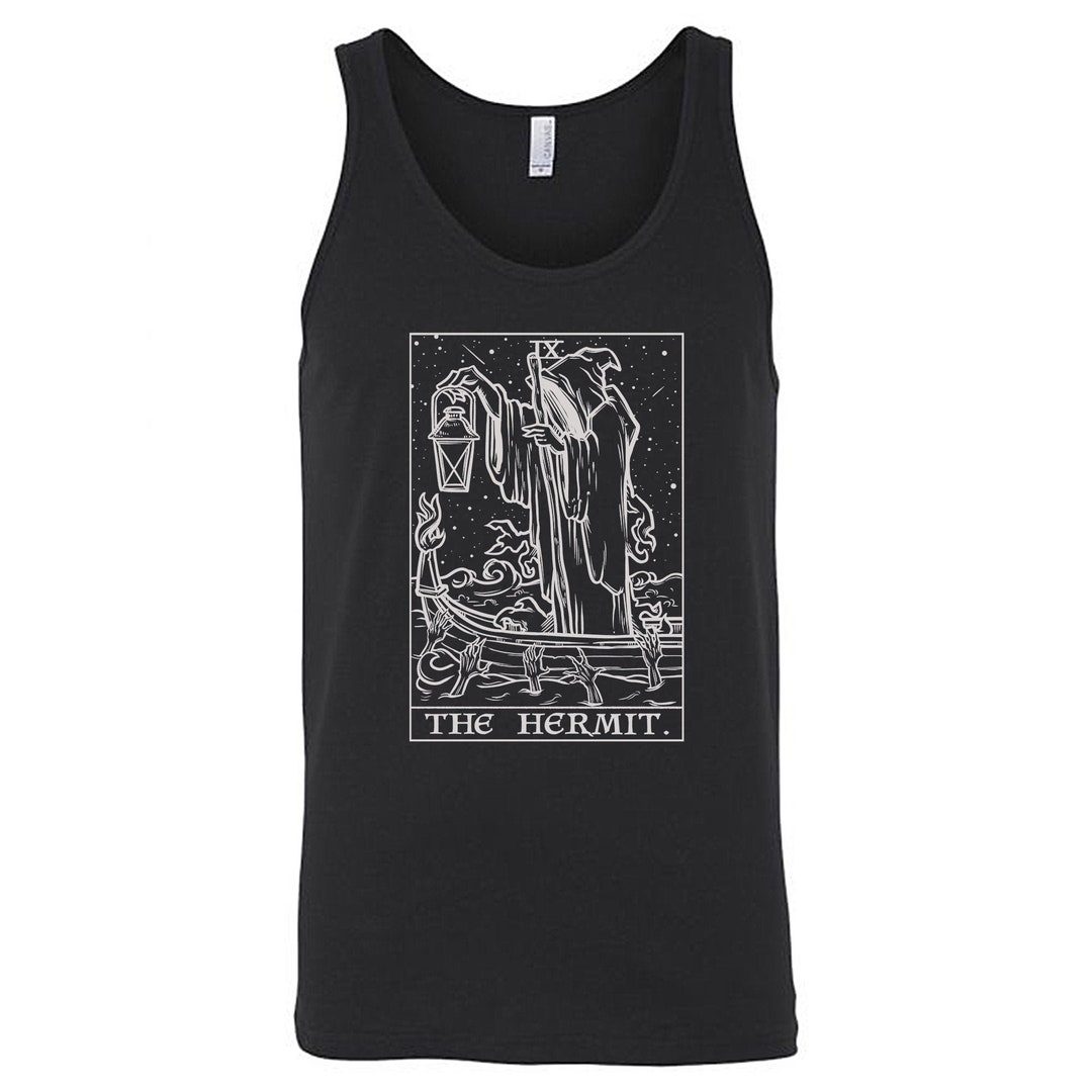 The Hermit Tarot Card Tank Top Men Grim Reaper Halloween Tank Top ...