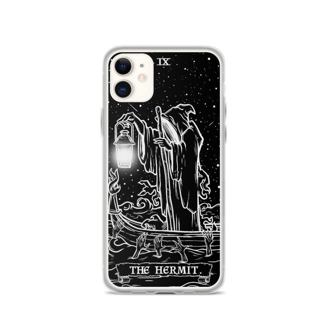 The Hermit Tarot Card Phone Case Grim Reaper for Apple iPhone Gothic ...