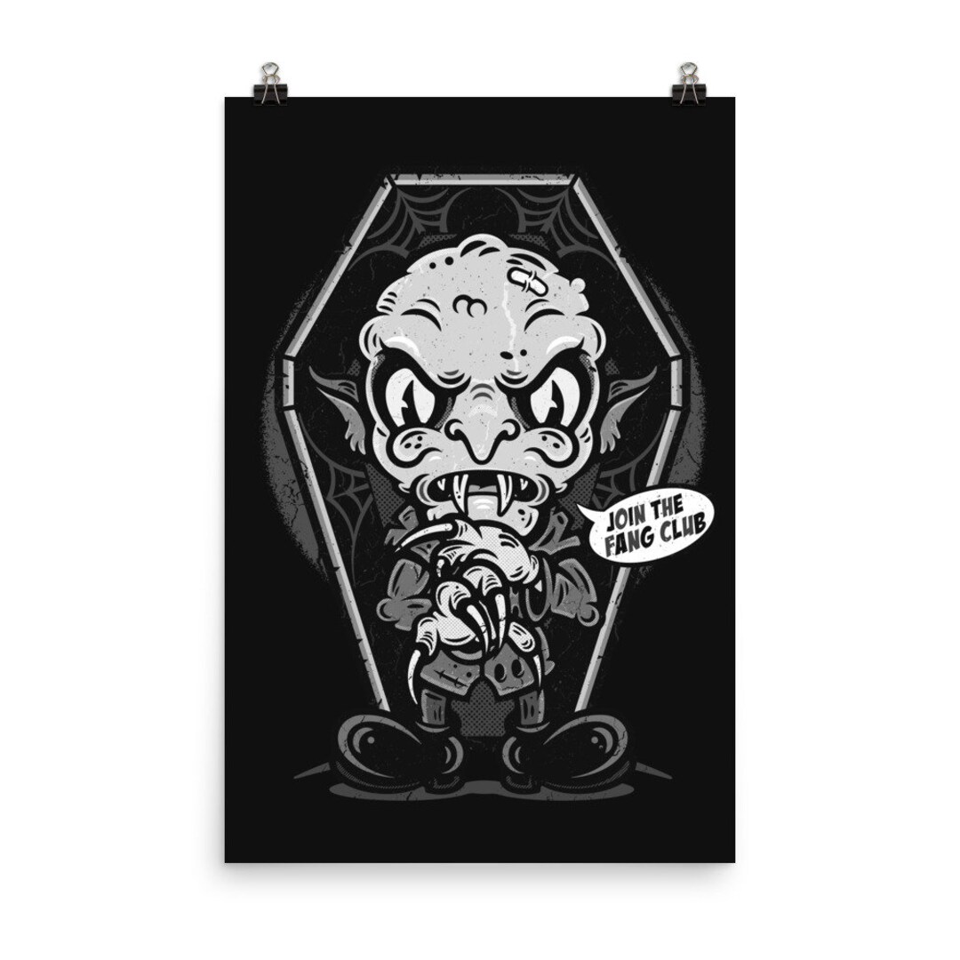Nosferatu Poster Vintage Cartoon Poster Classic Horror Poster Vampire ...
