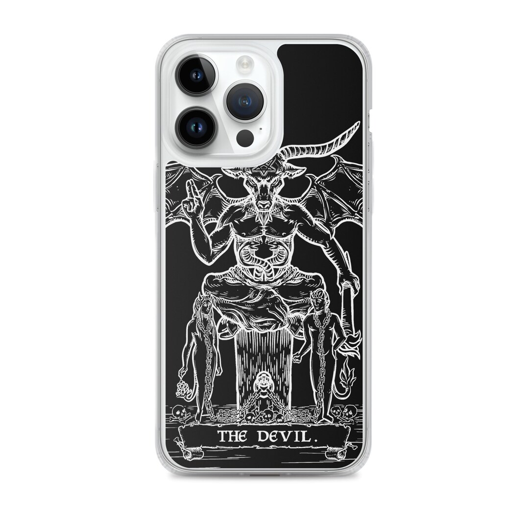 The Devil Tarot Card iPhone Case 14 Pro Max 13 Mini 12 11 Baphomet ...