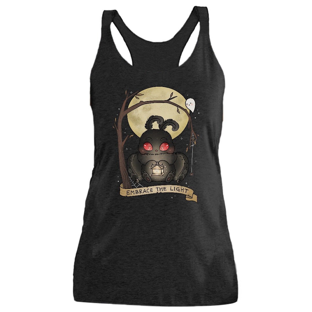 Embrace the Light Baby Mothman Tank Top Women Cute Cryptids Tank Tops ...