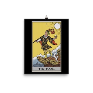 The Fool Tarot Card Poster Revival Tarot Major Arcana Tarot Poster ...