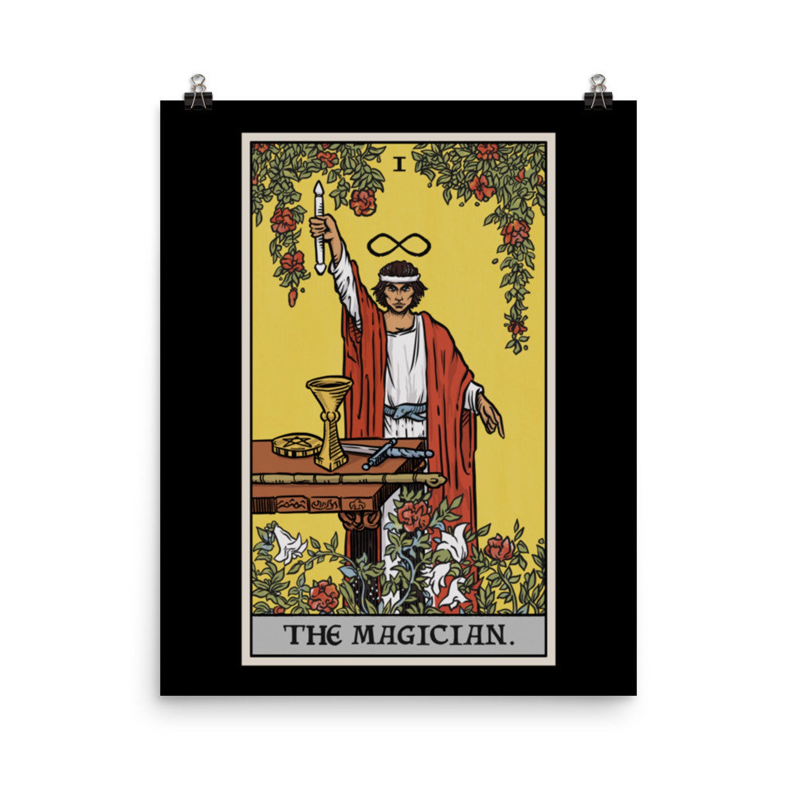 The Magician Tarot Card Poster Revival Tarot Major Arcana - Etsy