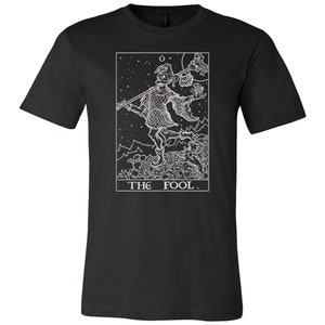 The Fool Tarot Card Shirt Court Jester Halloween Shirt Men Gothic Shirt ...