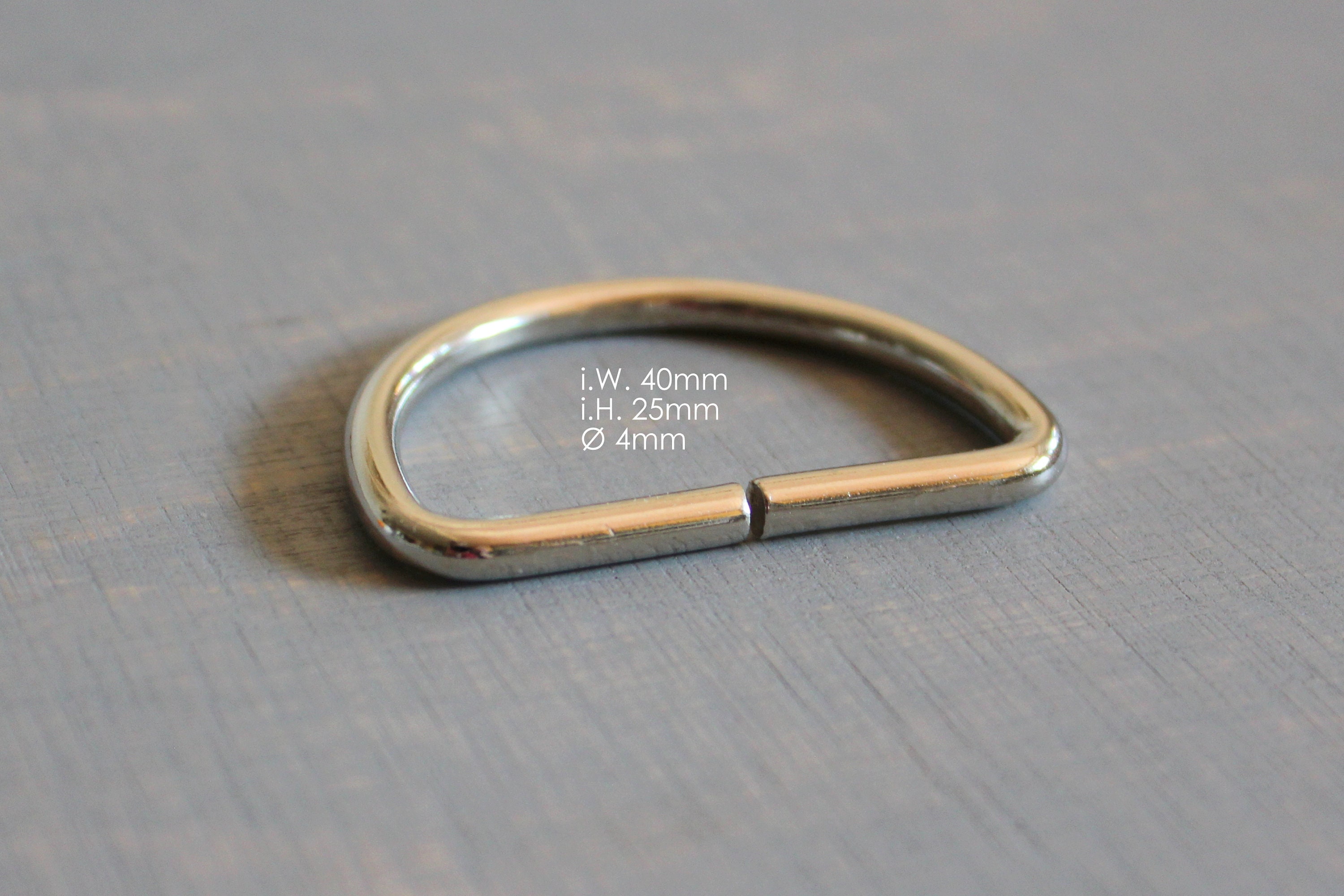 27 half rings 40 / 25mm Ø 4mm metal - Etsy Polska