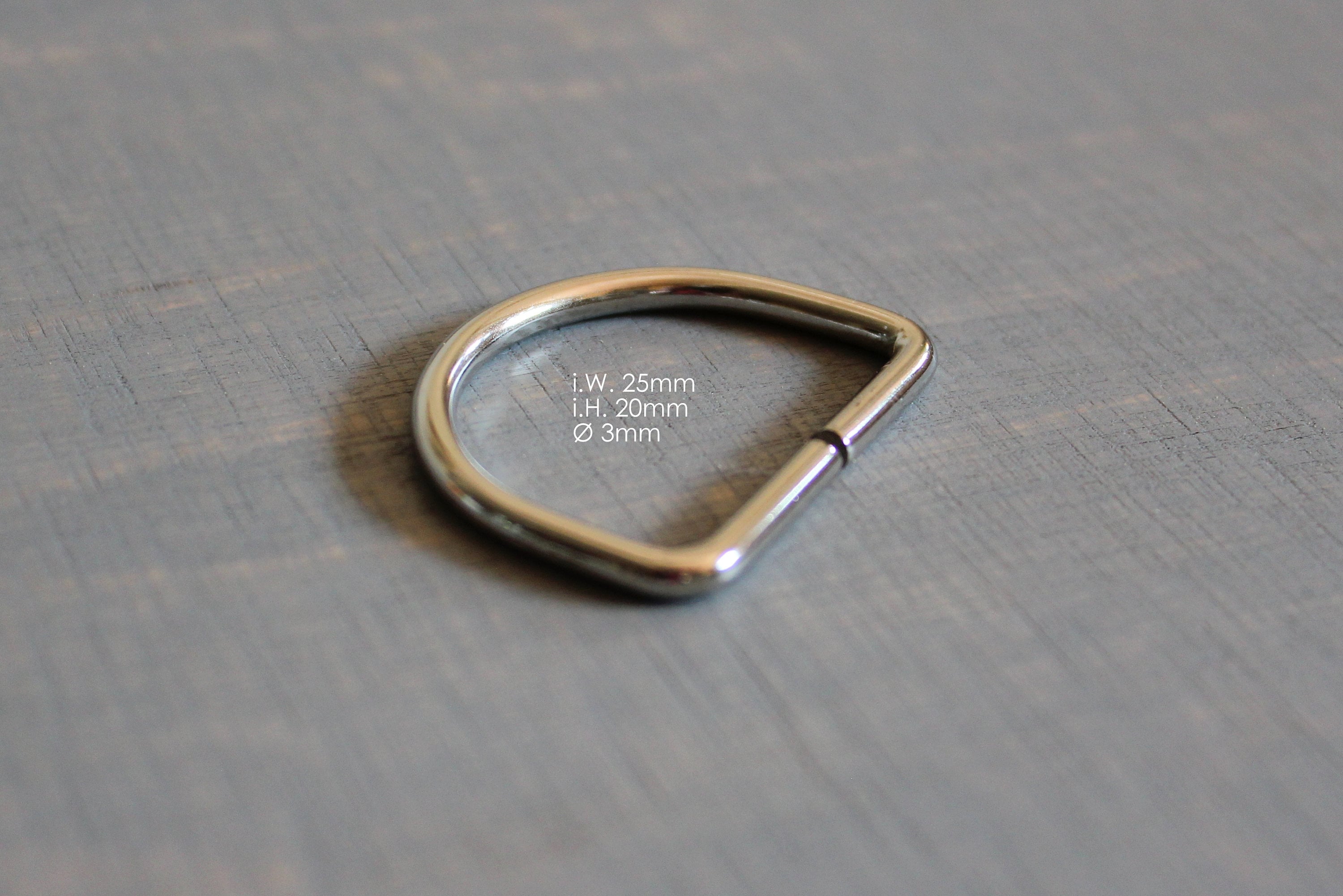 45 Half Rings 25/20 Ø 3mm Metal - Etsy Sweden