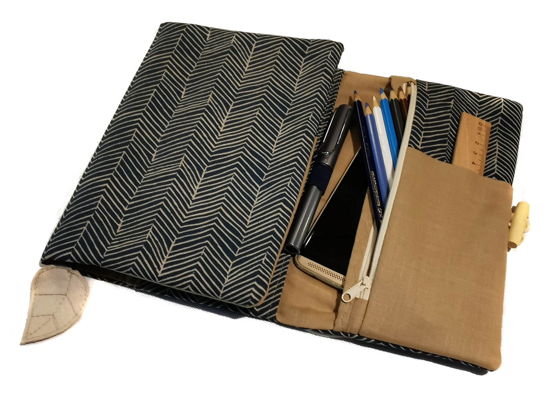 Organizer Herringbone Book Cover Cover Pencil Case Calendar Cover - Etsy