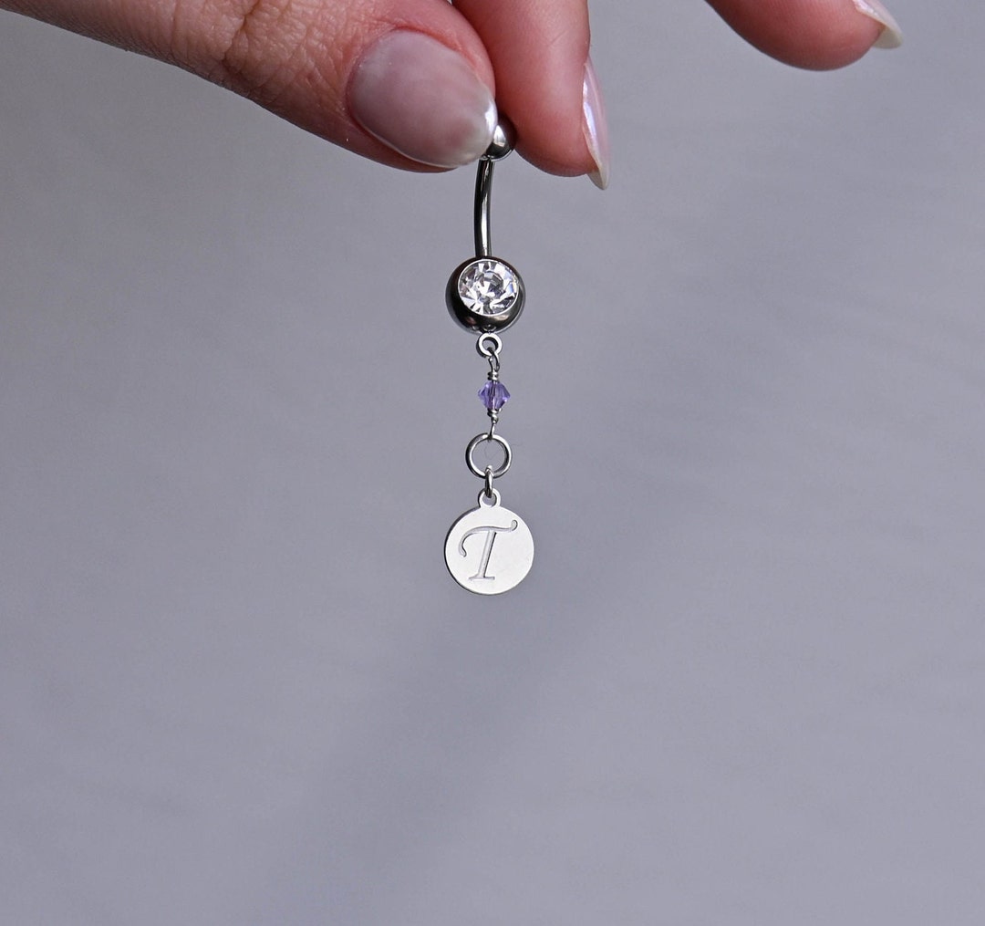 Dainty Belly Button Rings Dangle, Belly Button Rings, Belly Ring ...