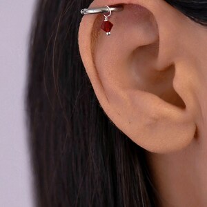 Dangle Helix Spike Hoop, Helix Earring, Piercing Helix Hoop, Cartilage ...