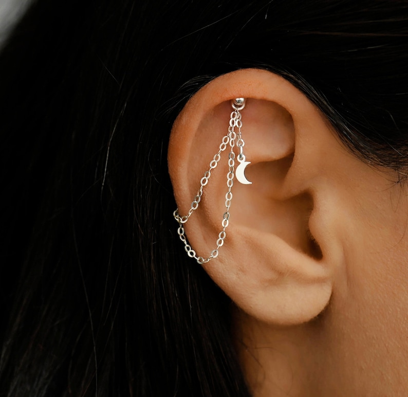 Hidden Helix Silver Helix Chain Double Helix Chain Dangle - Etsy