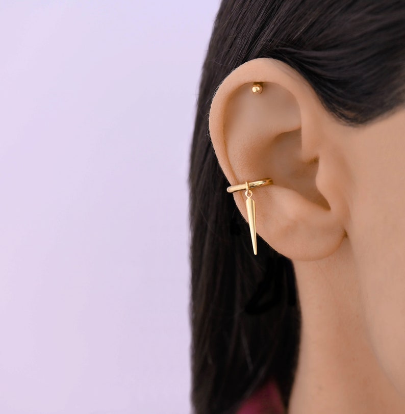 Sun Conch Piercing Hoop Gold Conch Piercing Gold Conch Hoop - Etsy