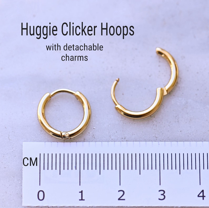 Gold Moon Conch Hoop Earring, Gold Moon Helix Hoop Earring, Cartilage ...